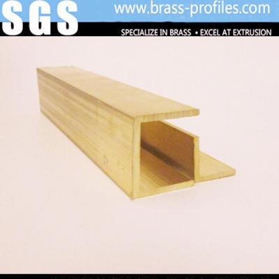 China Special Shaped Copper Alloy Extrusion Brass Door Window Frame Profiles for sale