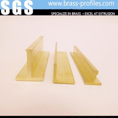 China 2-3mm Thickness Copper Tee Sections Brass T Profiles For Furniture for sale