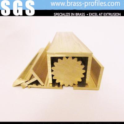 China Special Shaped Copper Alloy Extrusion Copper Zinc Alloy Extruding for sale