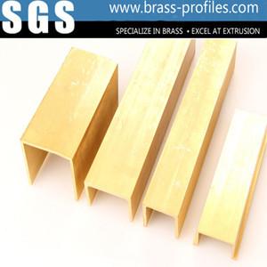 China Brass U SHape Extruded For Construction for sale