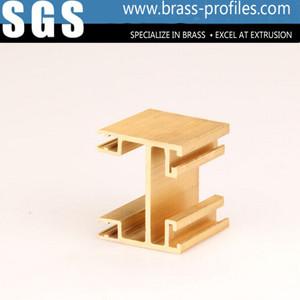 China Golden Copper Alloy Extrusion Profiles For Interior Decoration for sale