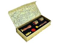China Luxurious Sealing Wax Bead Deluxe Kit with Custom Wax Seal Stamp for sale