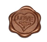 China Custom design Self Adhesive wedding invitation wax seal sticker for sale