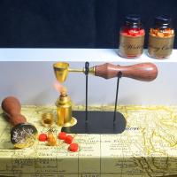 China Luxurious Sealing Wax Bead Deluxe Kit with Custom Wax Seal Stamp for sale