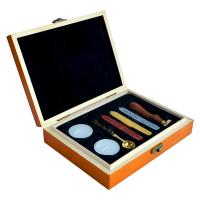 China Wooden Box Custom Sealing Wax and Wax Seal Stamp Kits & Gift Set for sale