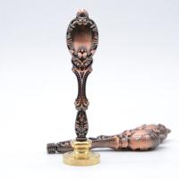 China Custom Individual Vintage-Style Deluxe Metal Handle Wax Seal Stamp for sale