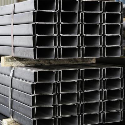 China A36 Standard Galvanized C Channel Steel U Channel Sizes  HDG Surface for sale