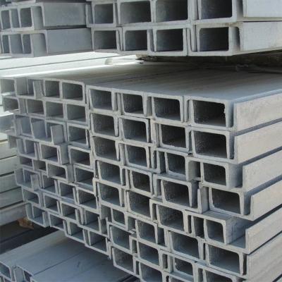 China 12m ASTM  SS400 50mm Galvanised Steel Channel for light structure for sale