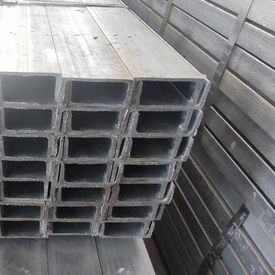 China JIS S235JR Galvanised Steel Channel Zinc Coated 50x50mm Carbon Steel Channel Bar for sale
