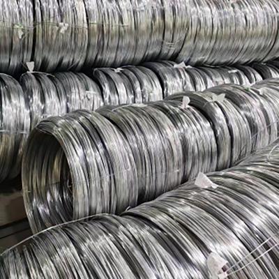 China Hot Rolled Galvanized Steel Wire Rod SAE 1065 BWG6 BWG36 20g m2 Zinc Coated for sale