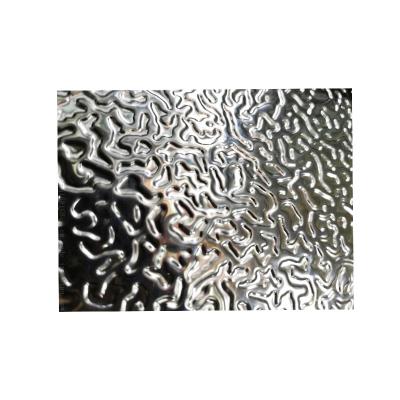 China SS304 Stainless Steel Water Ripple Sheet Plate 0.8mm PVD Color Hot Rolled 1219mm Width for sale