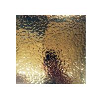 China 304 316L Water Ripple Stainless Steel Sheet 0.15mm Rose Gold Decorative Alloy Plate for sale