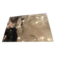 China 0.55mm Water Ripple Stainless Steel Plate 430 309S Alloy Sheet Decorative 1m-12m for sale
