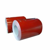 China Red PPGL Coil Roofing DX51D Prepainted Color Coated Steel Coil 0.14-1.2mm for sale