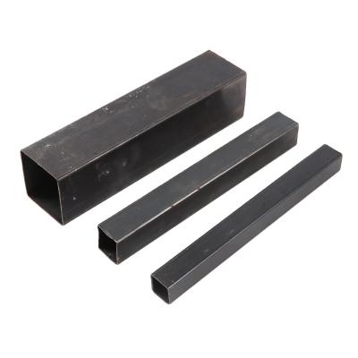 China Q345 Black Galvanised Steel Square Tube 4x4 14mm Wall Thickness 6m Length for sale