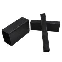 China ASTM S235JR Black Steel Square Tubing 2 Inch 7mm Wall Thickness ERW Pipe for sale