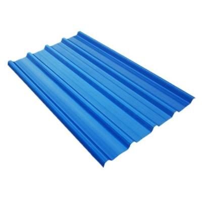 China Blue DC02 Galvanized Corrugated Roofing Sheets 180g Galvanized Roof Panels for sale