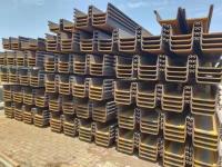 China Hot Rolled Steel Sheet Pile SY295 SY390 U Type 400x85mm to 600x210mm for Marine Construction for sale