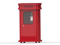 China 40DB Vandal Proof Soundproof Telephone Booth For A Noisy Environment for sale