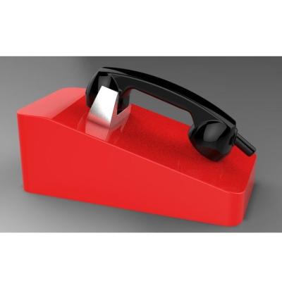 China Railway Control Room Vandal Proof Phone Desk Mounted With Armored Cord for sale
