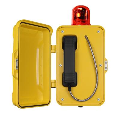 China Colorful Industrial Weatherproof Telephone With Beacon , Outdoor Emergency Phone for sale