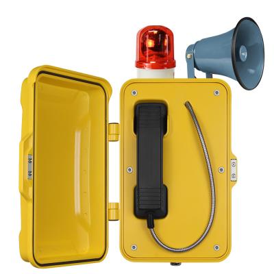 China Auto Dial Industrial Weatherproof Telephone Vandal Proof With Broadcast for sale