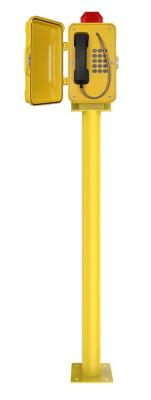 China Cold Rolled Steel SOS Telephone Pillar Post , Railway Trackside Emergency Call Box for sale