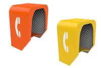 China Impact Resistant Acoustic Telephone Booth , Fireproof Anti UV Wall Phone Booth for sale