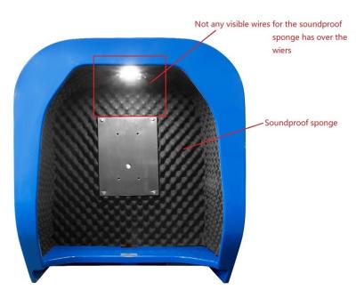 China Colorful Dust Proof Acoustic Phone Booth With LED Light Fit Noisy Locations for sale