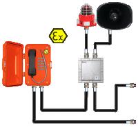 China IP67 85dbA Fire Fighter Telephone with Die Cast Aluminium for Hazardous Industrial Environments for sale