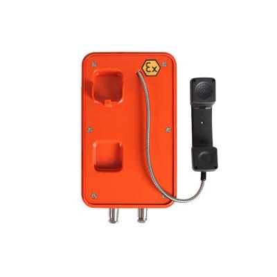 China Orange Color Explosion Proof Telephone , Flameproof Outdoor Analog Phone For Marine for sale