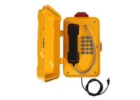 China Public Industrial Analog Telephone Aluminum Alloy Material Free Dial 2 Years Warranty for sale