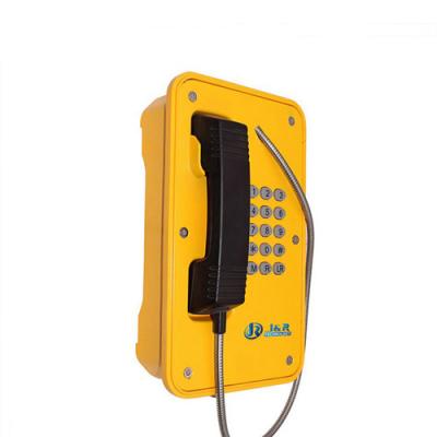 China Aluminum Alloy Waterproof Emergency Phone Full Keypad 12-24V DC Support Sip Voip for sale