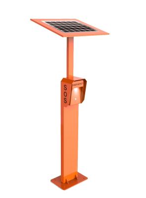 China 3G/4G Roadside Emergency SIP Call Box Cold Rolled Steel IP65 With Solar Panel for sale