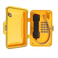 China Rubber Keypad SIP2.0 Military Emergency Phone 90db With Cover Lock for sale