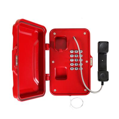 China Rubber Keypad SIP2.0 Weatherproof Tunnel Telephones IP67 for sale