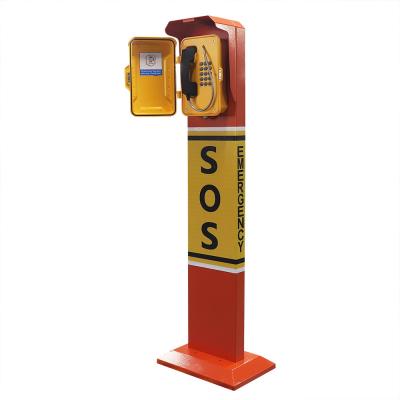 China Roadside VoIP Emergency Telephone Pillar Impact Resistant Vandal Proof SOS for sale