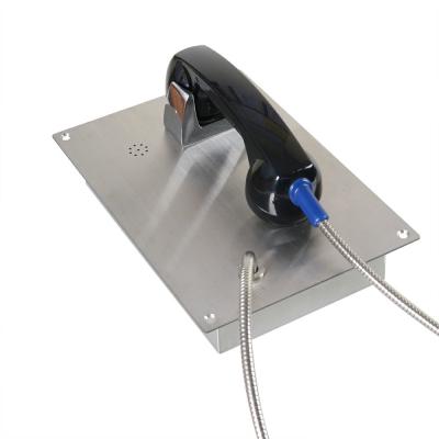 China Brushed Stainless Steel Hot Line Handset Telephone Auto Dial Emergency Phone for sale