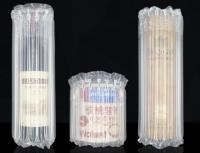 China Shockproof Air Column Bubble Wrap Cushioning Film For Wine Bottle 60µm for sale