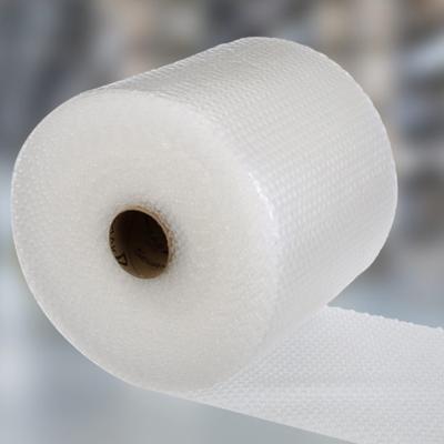 China Bulk Air Filled Transparent Plastic Bubble Roll Film Wrap 10mm 60gsm for sale
