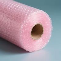 China Lightweight Antistatic Air Bubble Plastic Roll Pink Plastic Yellow Blue Wrap Film for sale
