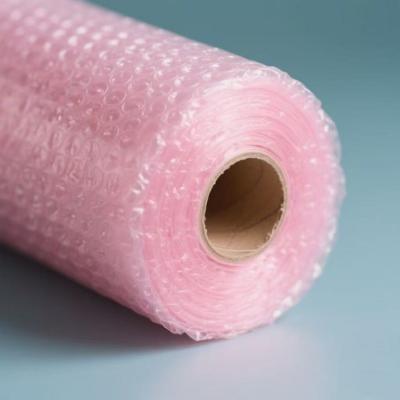 China Lightweight Antistatic Air Bubble Plastic Roll Pink Plastic Yellow Blue Wrap Film for sale