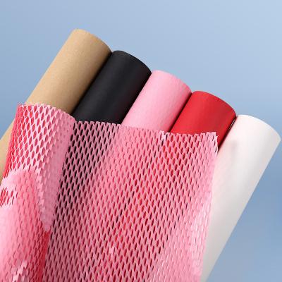 China Recyclable Bubble Honeycomb Paper Wrap Roll 50x300 OEM for sale