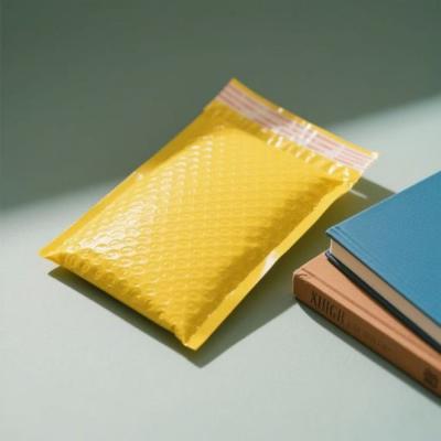 China Yellow LDPE 6x10 Bubble Mailers Bulk Waterproof Puncture Proof Apparel Packaging for sale