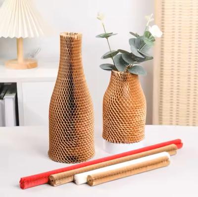 China Sustainable Honey Comb Wrap Kraft Paper Sleeve Customized for sale