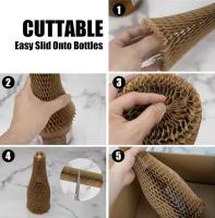 China 100% Recycled Kraft Honeycomb Paper Sleeve Packaging 11cm 80gsm for sale