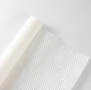 China Biodegradable White Honeycomb Paper Wrap Roll Packing For Bulky Products for sale