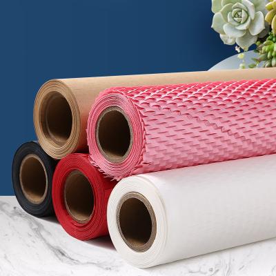 China Hexagonal Black Honeycomb Protective Wrap Paper Packaging ODM for sale