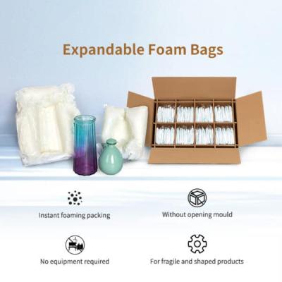 China 31x36 High Density Expanding Foam Packing Self Inflating Pouch Bags for sale