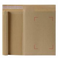 China Brown Kraft Corrugated Envelope Mailers With Bubble Lined Foam Padded for sale